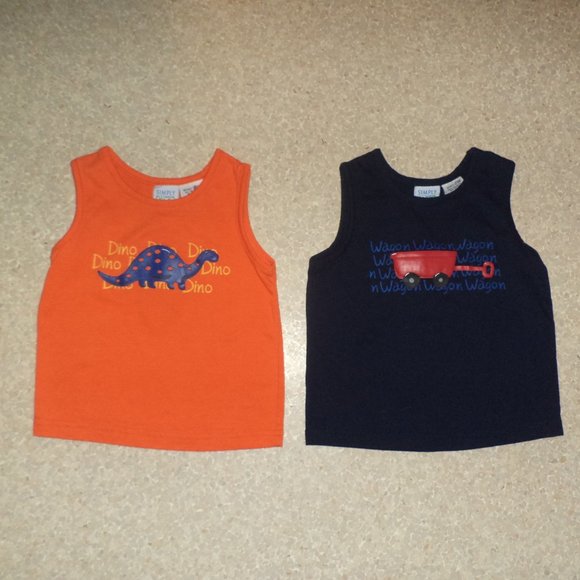Simply Basic | Shirts & Tops | Simply Basic 2 Sleeveless Tops Sz 24 Mos ...